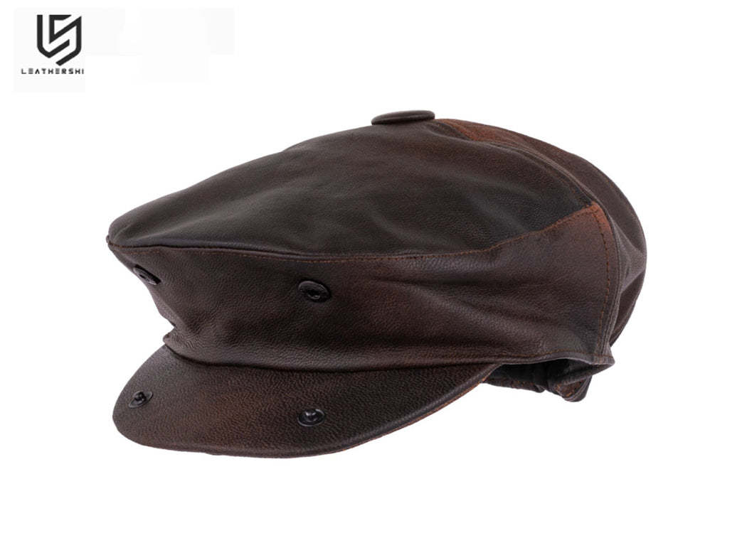 Newsman Leather Cap – The Perfect Christmas Gift for Vintage Fashion ...