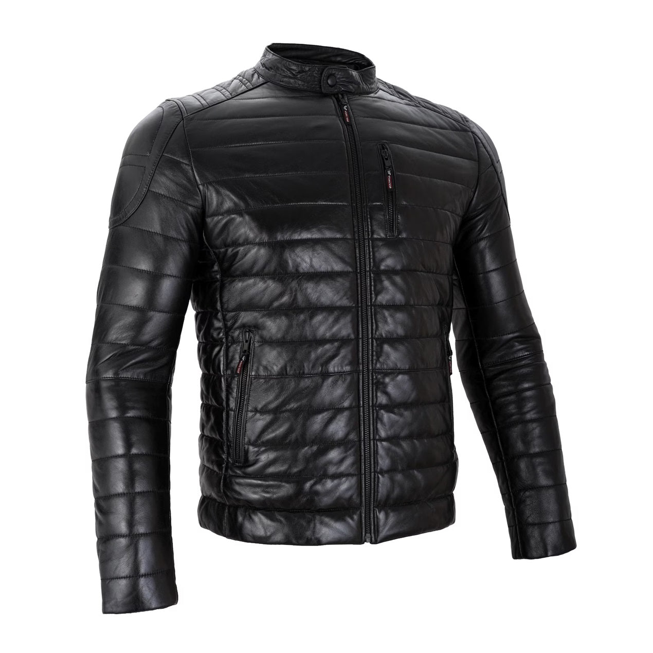Premium Warm & Stylish Luxury Puffer Sheep Skin Leather Jacket ...
