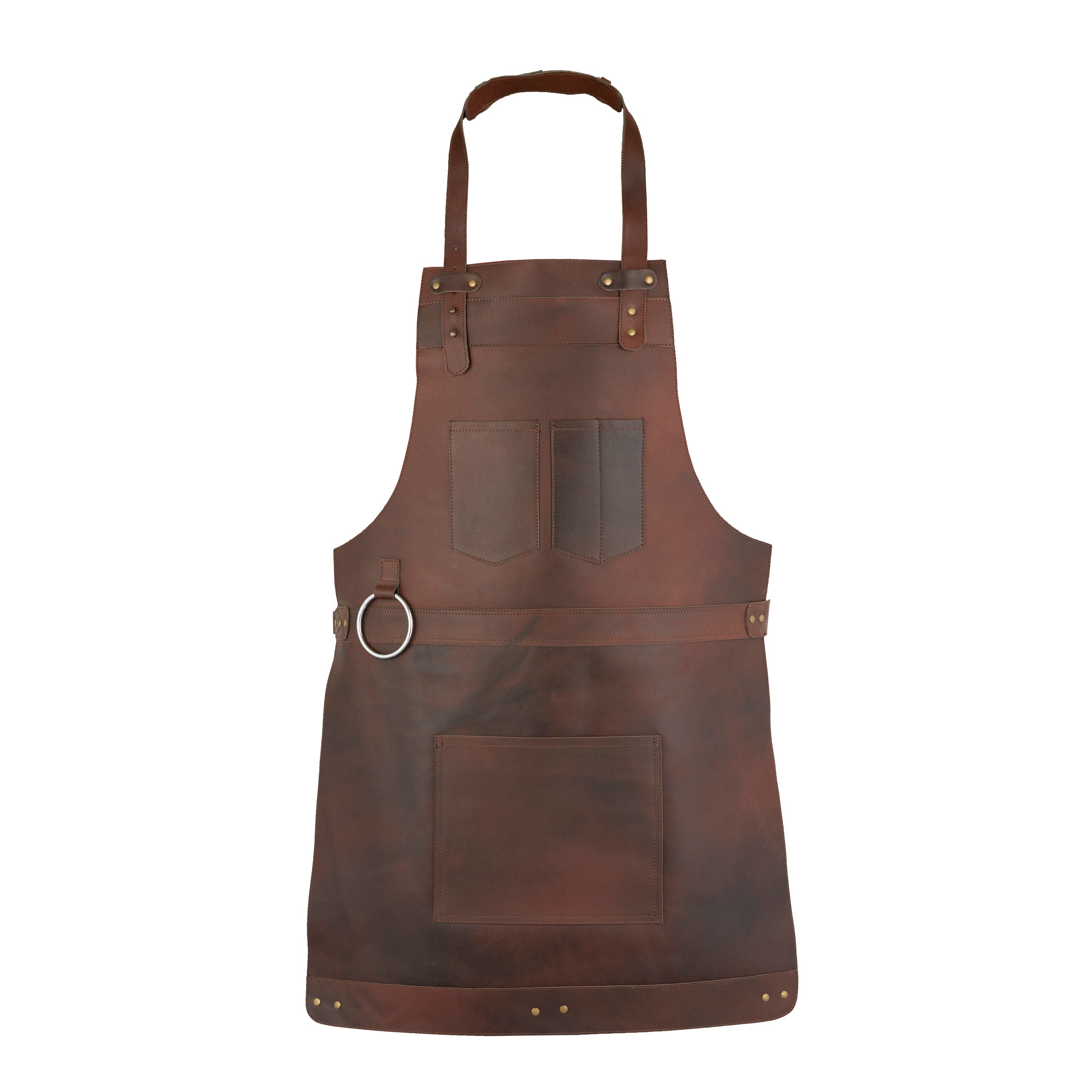 The Bristol Dark Brown Full Grain Leather Apron – LEATHERSHIRE